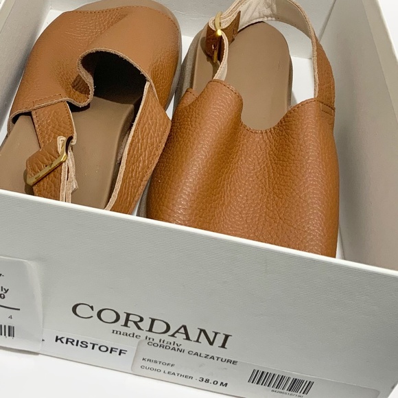 Cordani | Shoes | Cordani Kristoff Brown Tan Cuoio Leather Flat ...